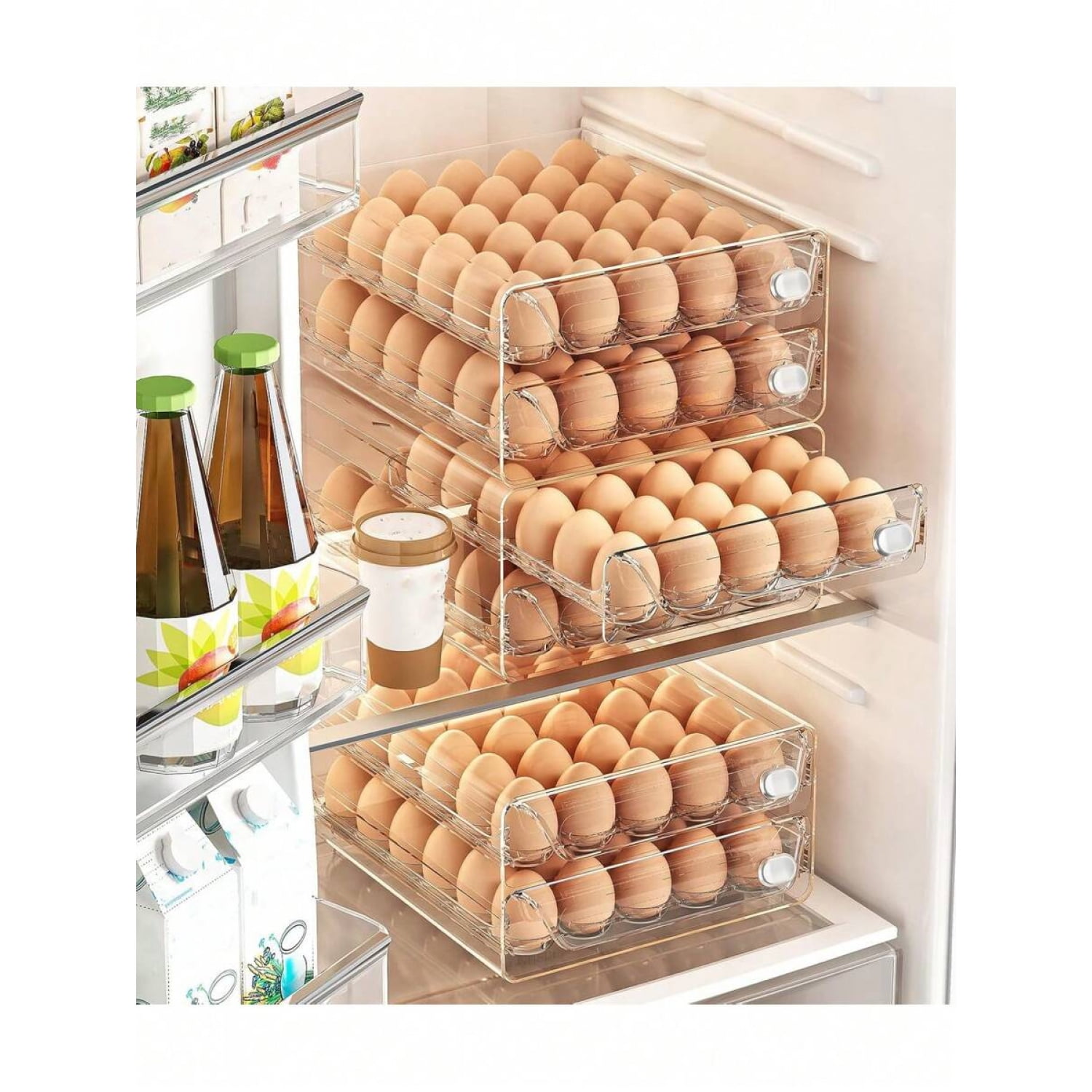 40 Egg Refrigerators, Egg Storage Boxes, Big Eggs In The Refrigerator, Perfect Refrigerator ...