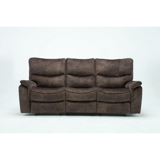 40" Elegant Dark Brown Fabric Sofa - Walmart.com