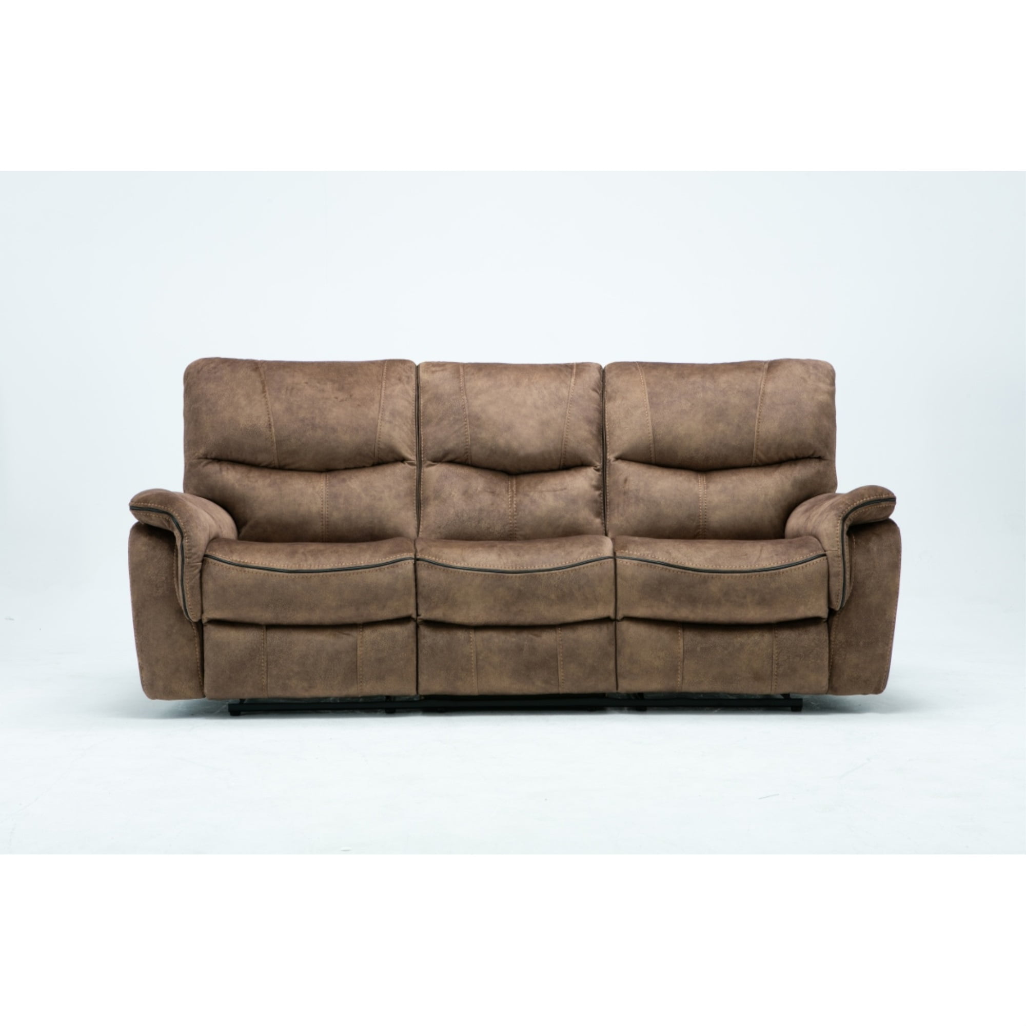 40" Elegant Light Brown Fabric Sofa - Walmart.com