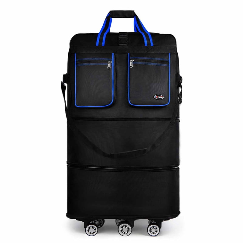 40" Expandable Foldable Rolling Duffle Bag Water-resistant Collapsible ...