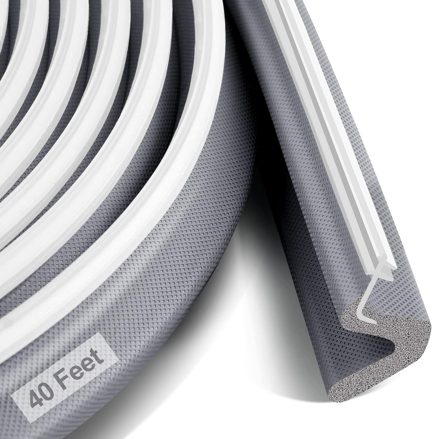 40 Feet Door Weather Stripping, Kerf Weather Stripping for Doors ...