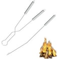 40" Fire Tongs Fire Pit Tongs Set, 304 Stainless Steel Log Grabbers ...