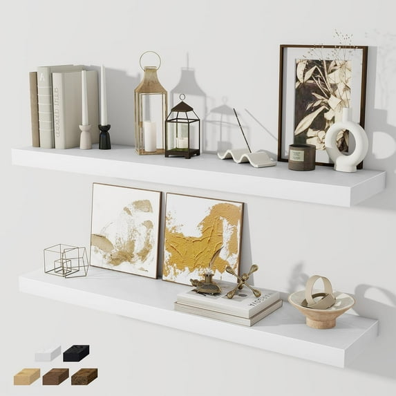 40" Floating Shelves for Wall, 8 Inch Deep Floating Shelf for Books ...