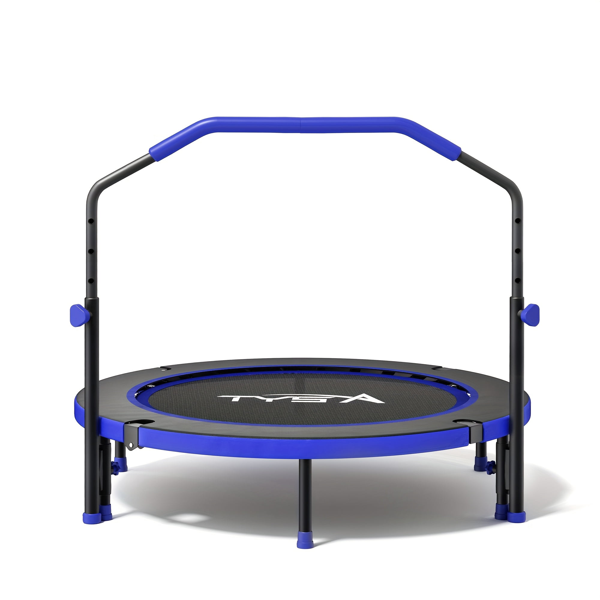 40" Foldable Mini Trampoline for Adults - Vibrant Green with Black ...