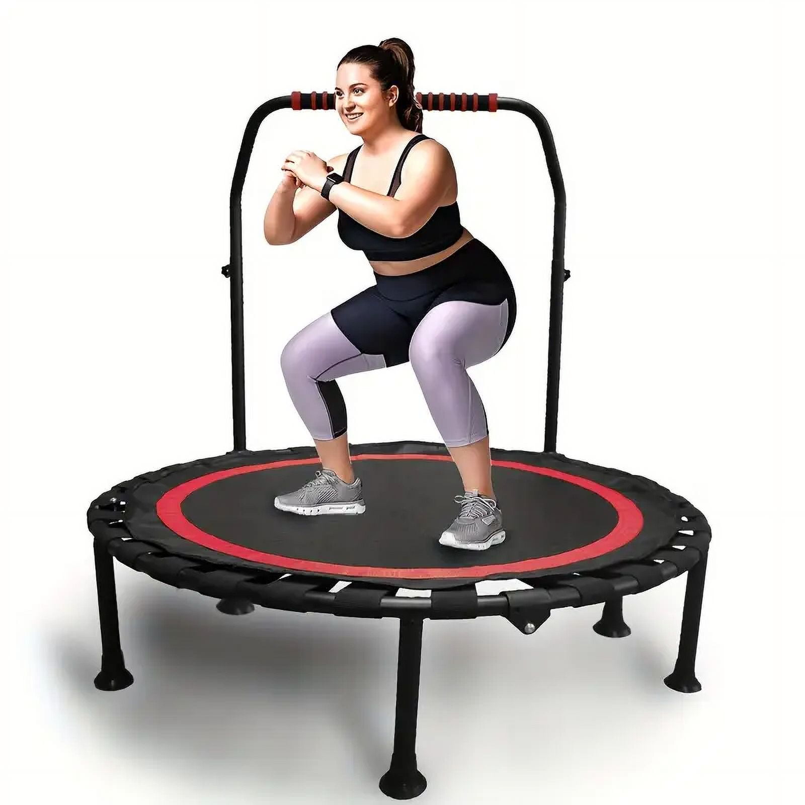 40" Foldable Mini Trampoline, Trampoline For Adults Indoor Outdoor ...