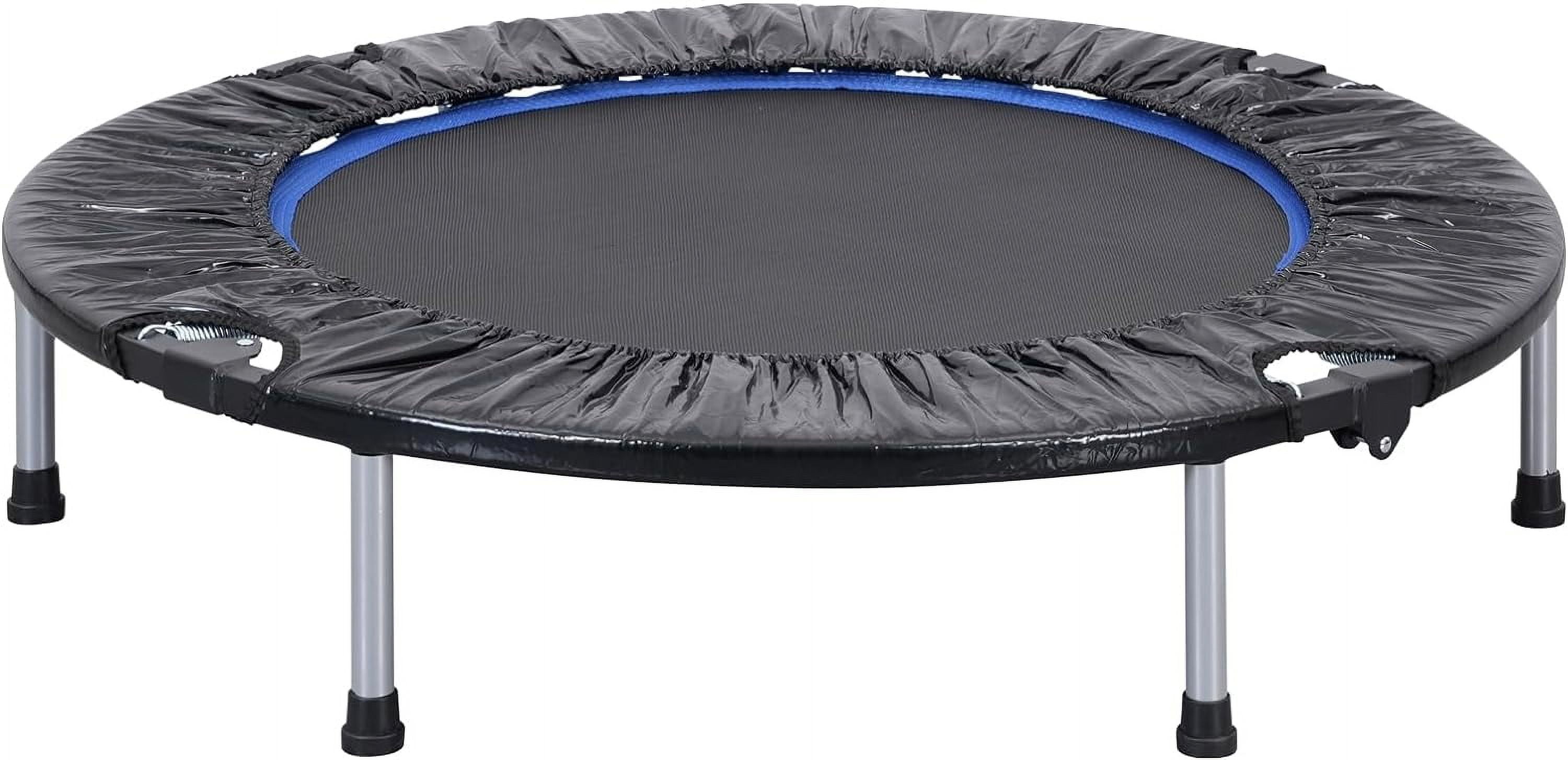 40" Foldable Mini Trampoline for Adults and Kids Exercise Rebounder ...