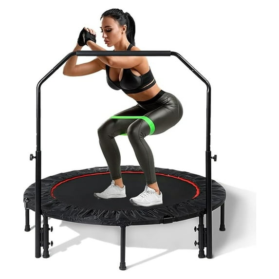 40" Foldable Trampoline for Adults & Kids, Mini Rebounder Exercise ...