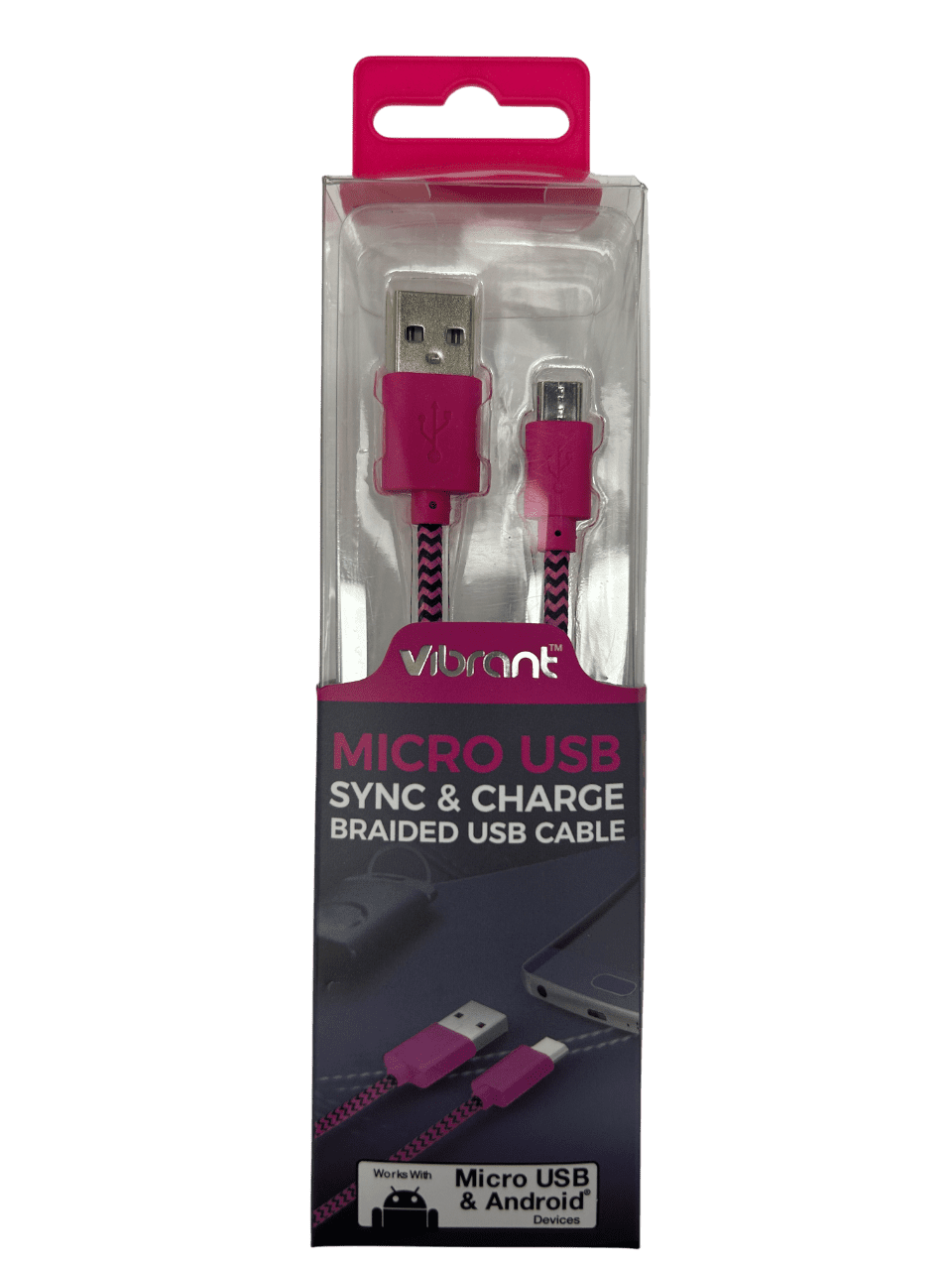 40 Ft Nylon Braided Micro USB Charge, Sync Cable, Durable 2.0 Cord for ...