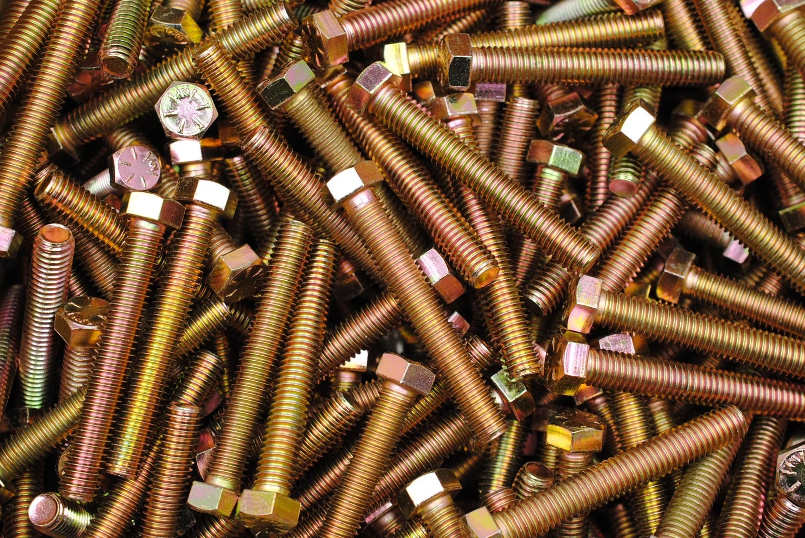 (40) Full Thread Grade 8 Hex Head Tap Bolts 7/16-14 x 3 Coarse Yellow ...