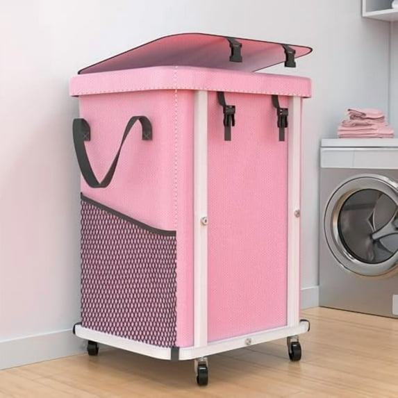 40 Gal(150L) High Grade Large Laundry Basket with Wheels, Rolling ...