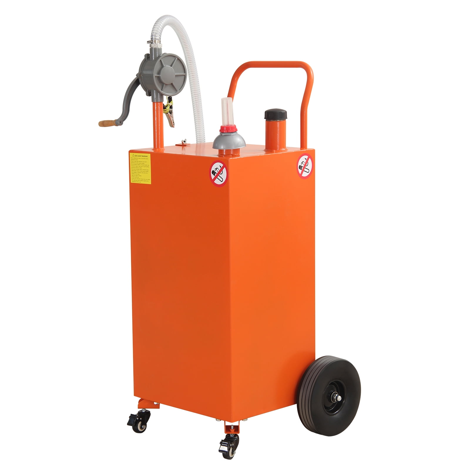 40 Gallon Gas Caddy, Portable Fuel Caddy With Wheels and Pump, Manual ...