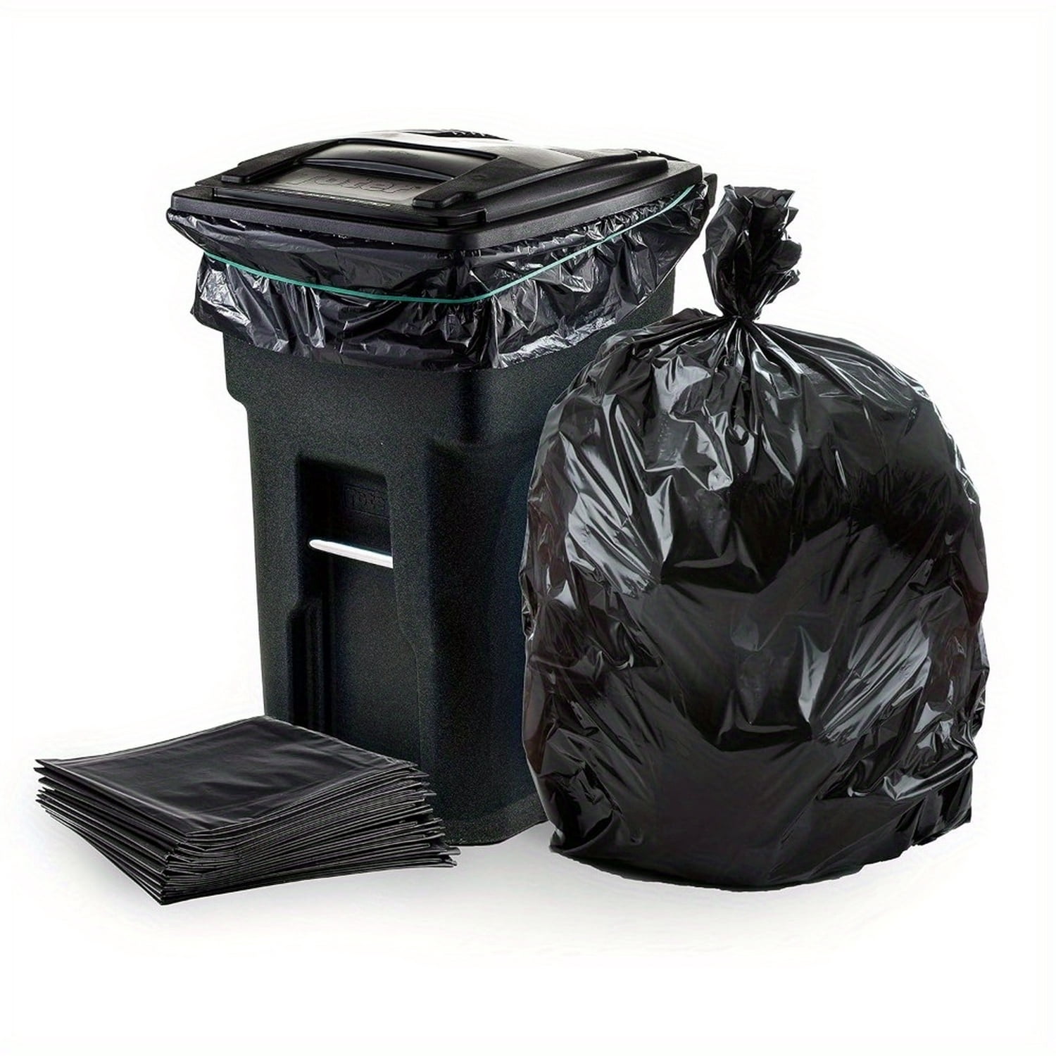 40 Gallon Trash Bags - 1.5 Mil 100 Count ，Black for multiple scen, 40 ...