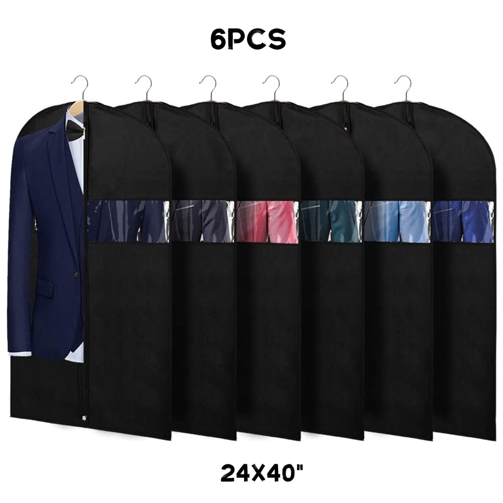 Walmart 40" Zip Space Coat Garment Bags for Travel & Storage, 6 Pack ...