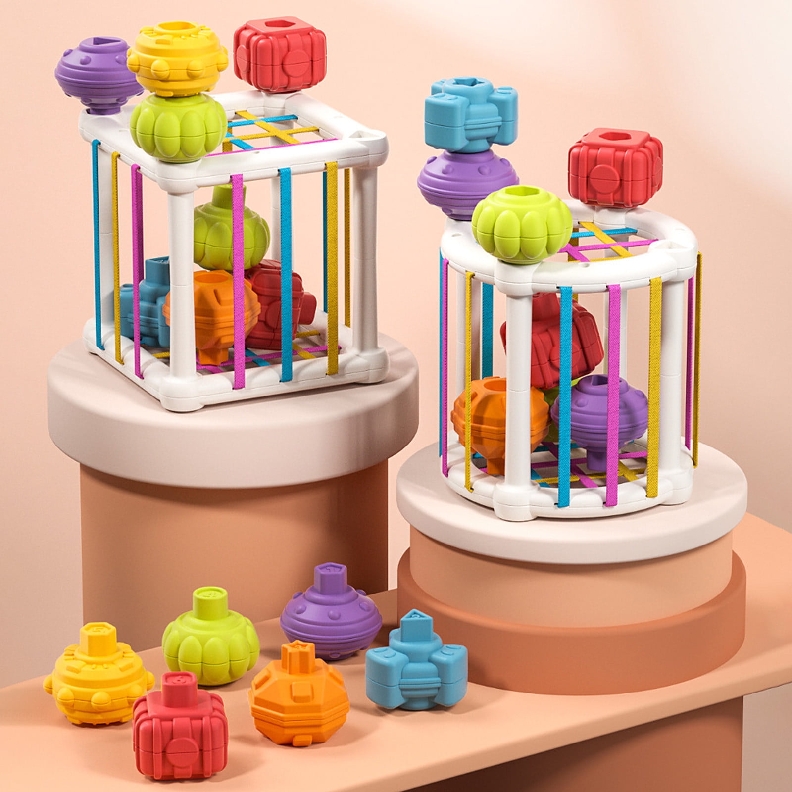 Up to 40% off Gifts Oefntac Shape Sorter Toys 12 18 Months Learning ...