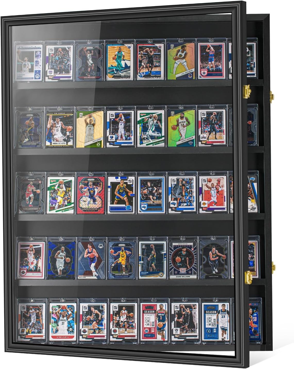 40 Graded Sport Card Display Case XL Baseball Card Display Case Wooden ...