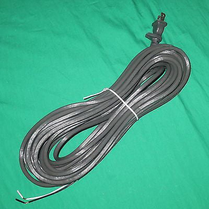40' Gray Fit All 17 Guage 2 Wire Upright Vacuum Cleaner Power Cord w ...