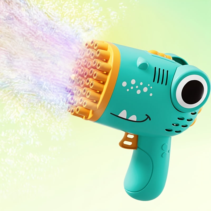 40 Holes Dinosaur Bubble Gun, Outdoor Bubble Machine Toys, Kids Toys ...