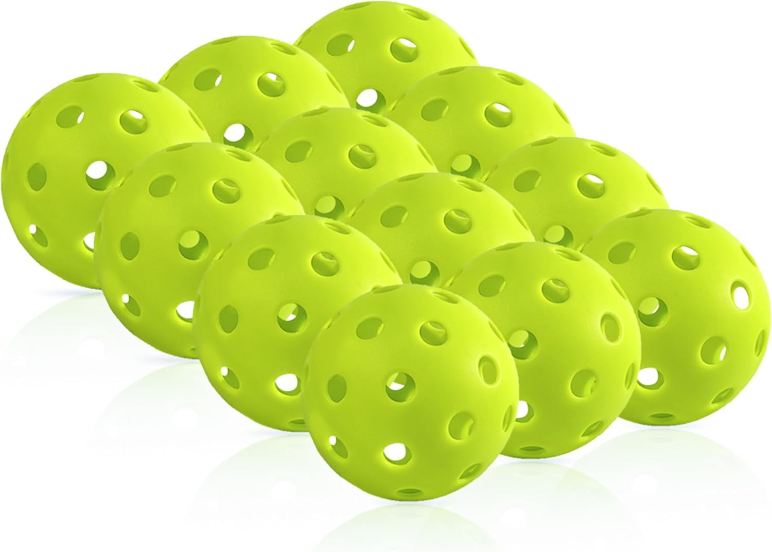 40 Holes Outdoor Pickleballs - outdoor Court Pickleball Balls - 3 Pack ...