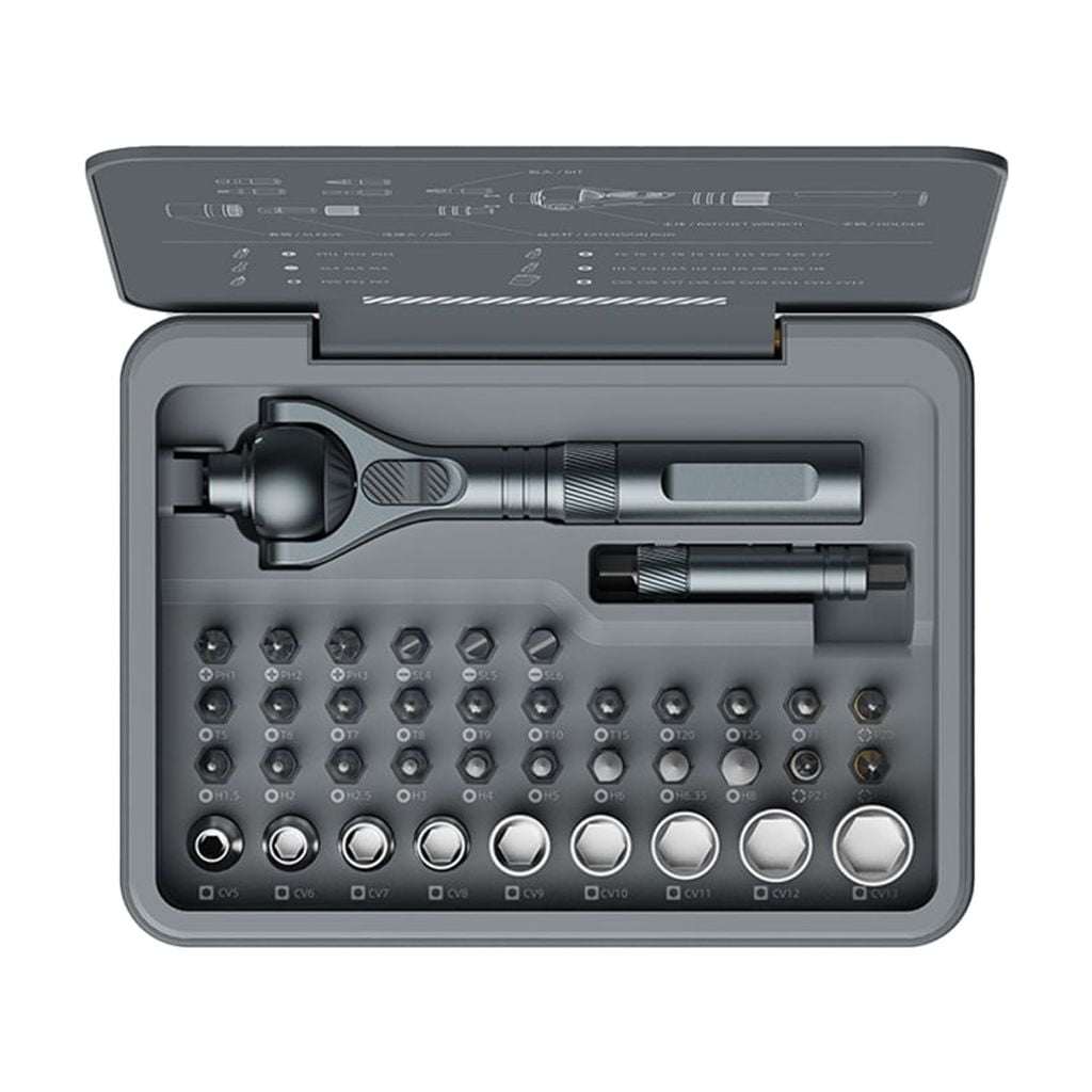 40 In 1 Magnetic Ratcheting Screwdriver Set Steel Multiple Tool For ...