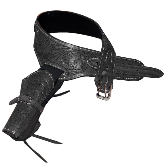 40 In Hilason Western Right Hand Gun Holster Rig 22 Cal Leather Cowboy ...