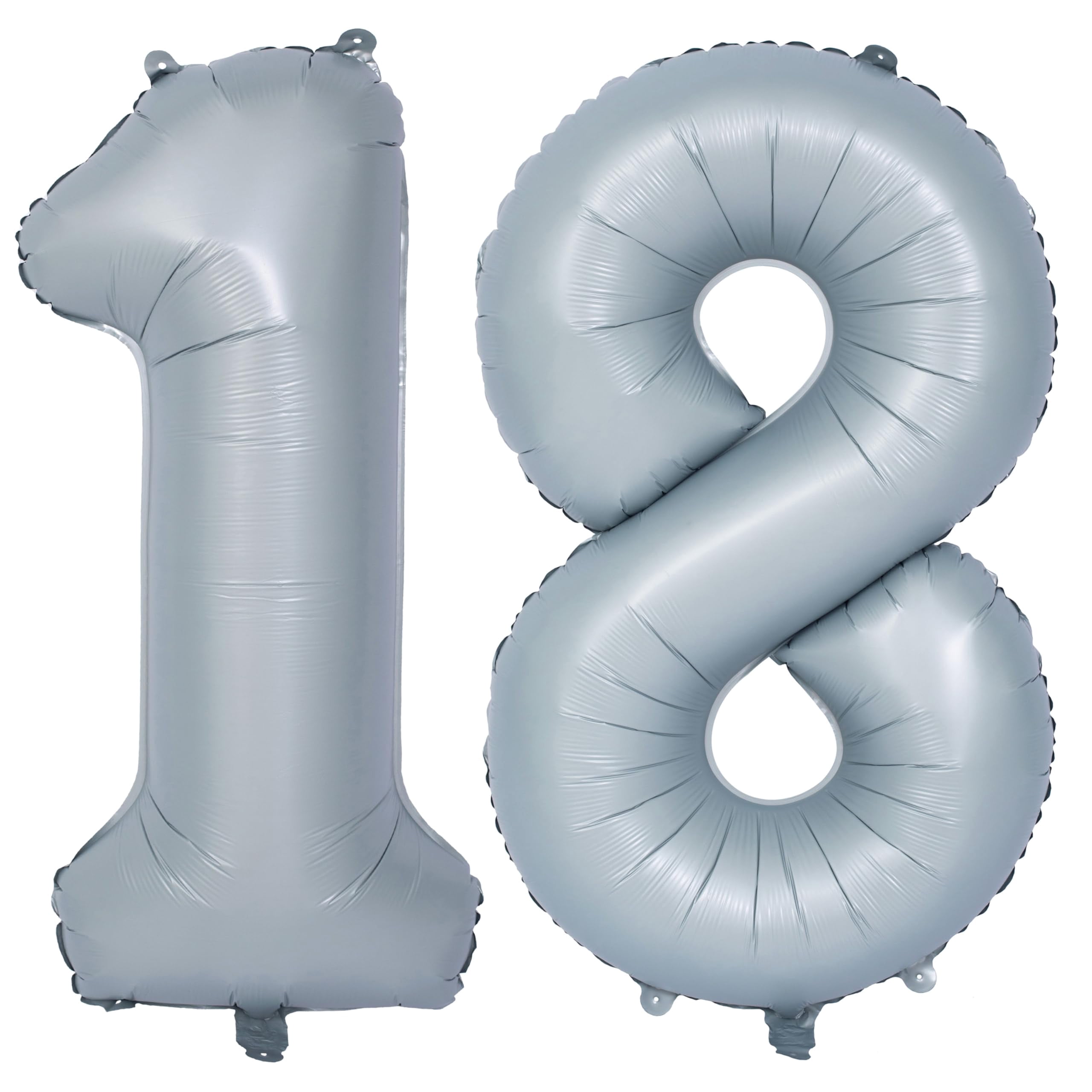 40 In Matte gray Number Balloons ZLK1 Helium Foil Mylar Balloon ...