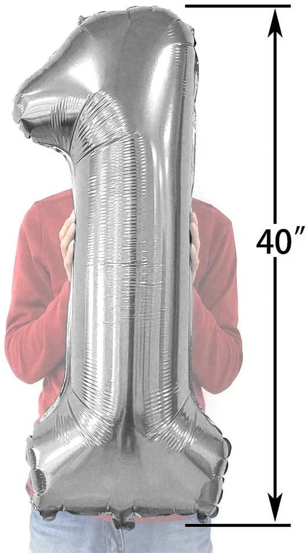 40 In Number 10 Balloons Purple Color Large Number Foil Mylar Balloons ...