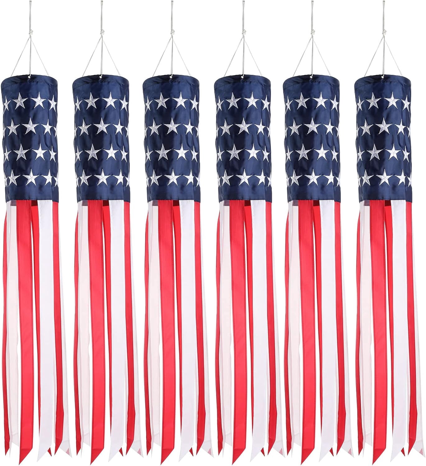 40 Inch American US Flag Windsock Outdoor USA Patriotic Decorations ...