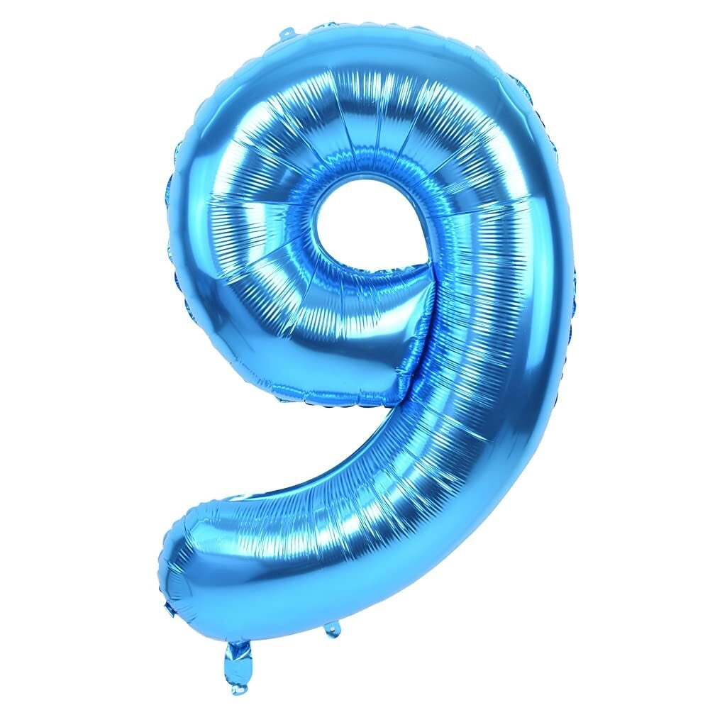 40 Inch Blue Large Numbers Balloon 0-9 Birthday Party Decorations,Foil ...