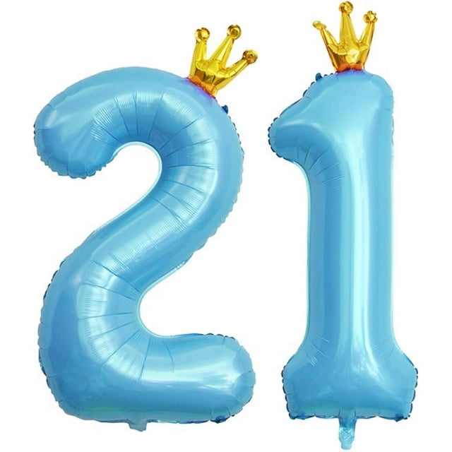 40 Inch Blue Number 12 Balloons For Birthdays, 12Th Birthday ...
