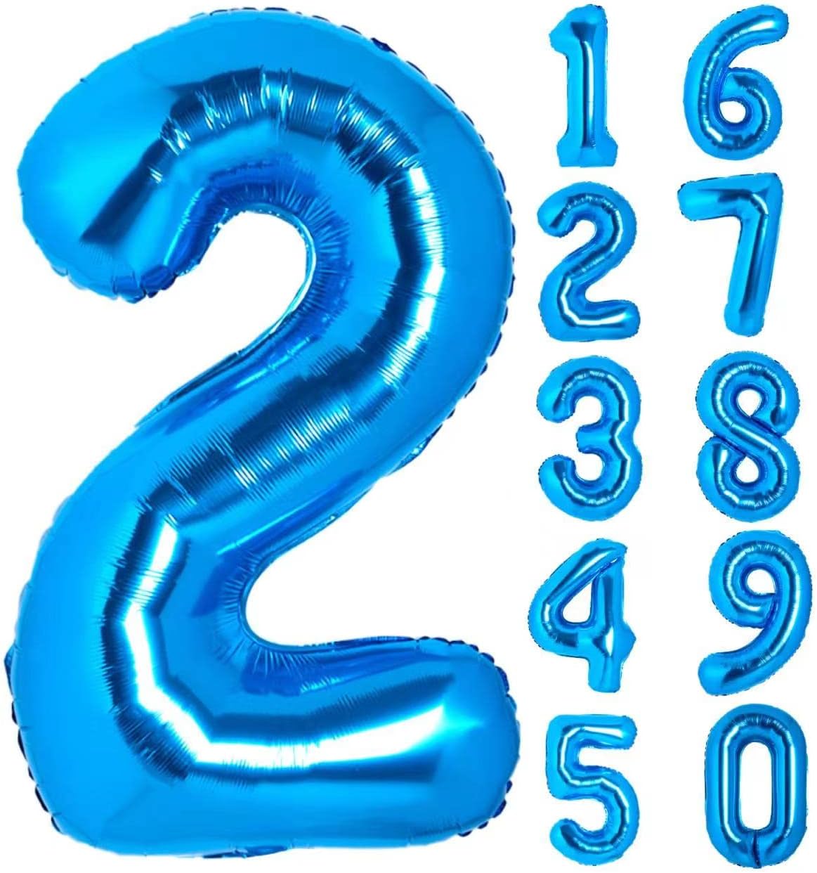 40 Inch Blue Number 2 Balloon Giant - Perfect Party Decorations for ...
