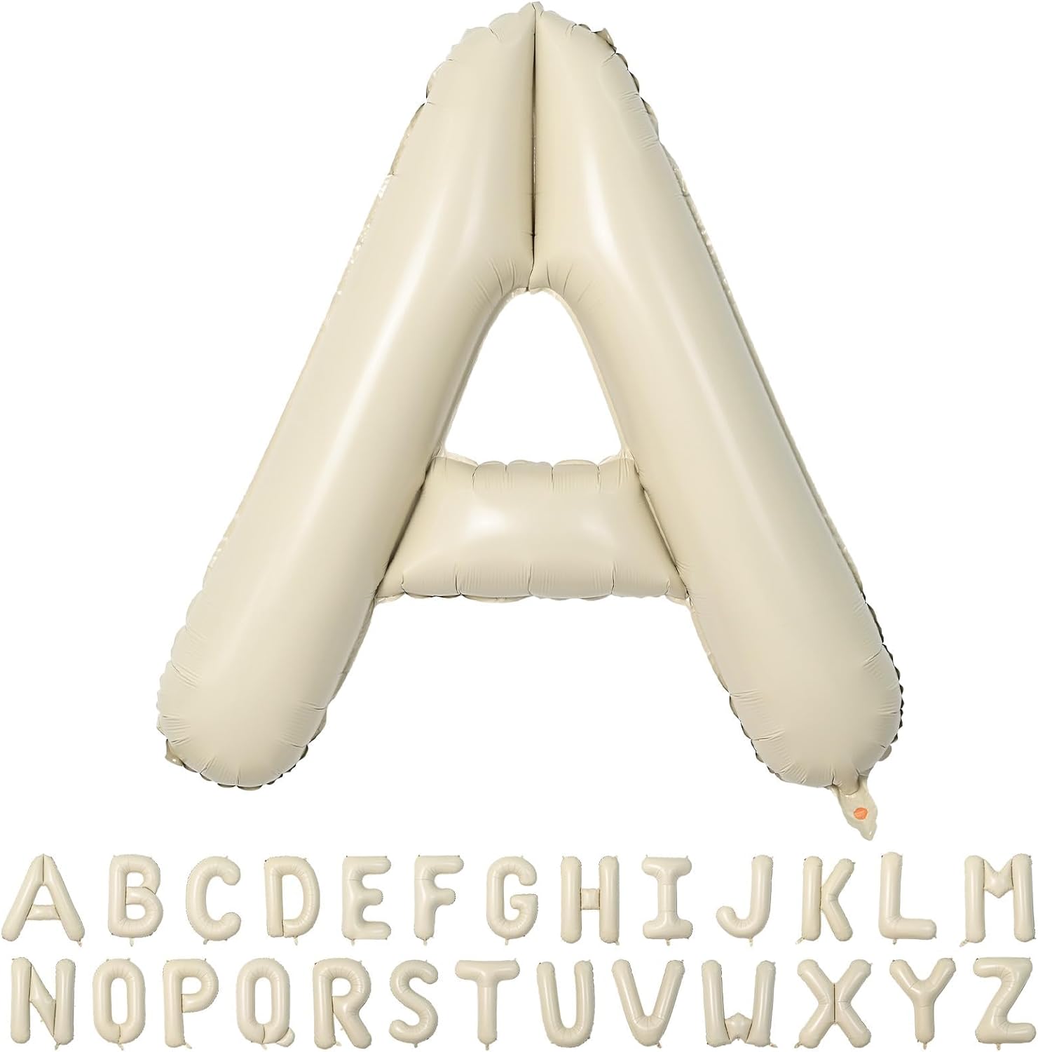 40 Inch Cream Letter Balloons, Large A Letter Balloons Foil Helium ...