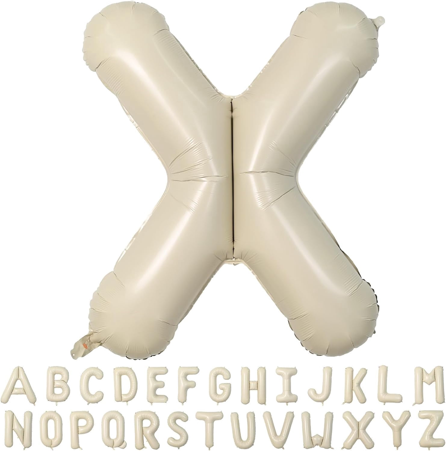 40 Inch Cream Letter Balloons, Large X Letter Balloons Foil Helium ...
