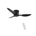40 Inch Flush Mount Ceiling Fan No Light - 6 Speed DC Motor, Reversible ...
