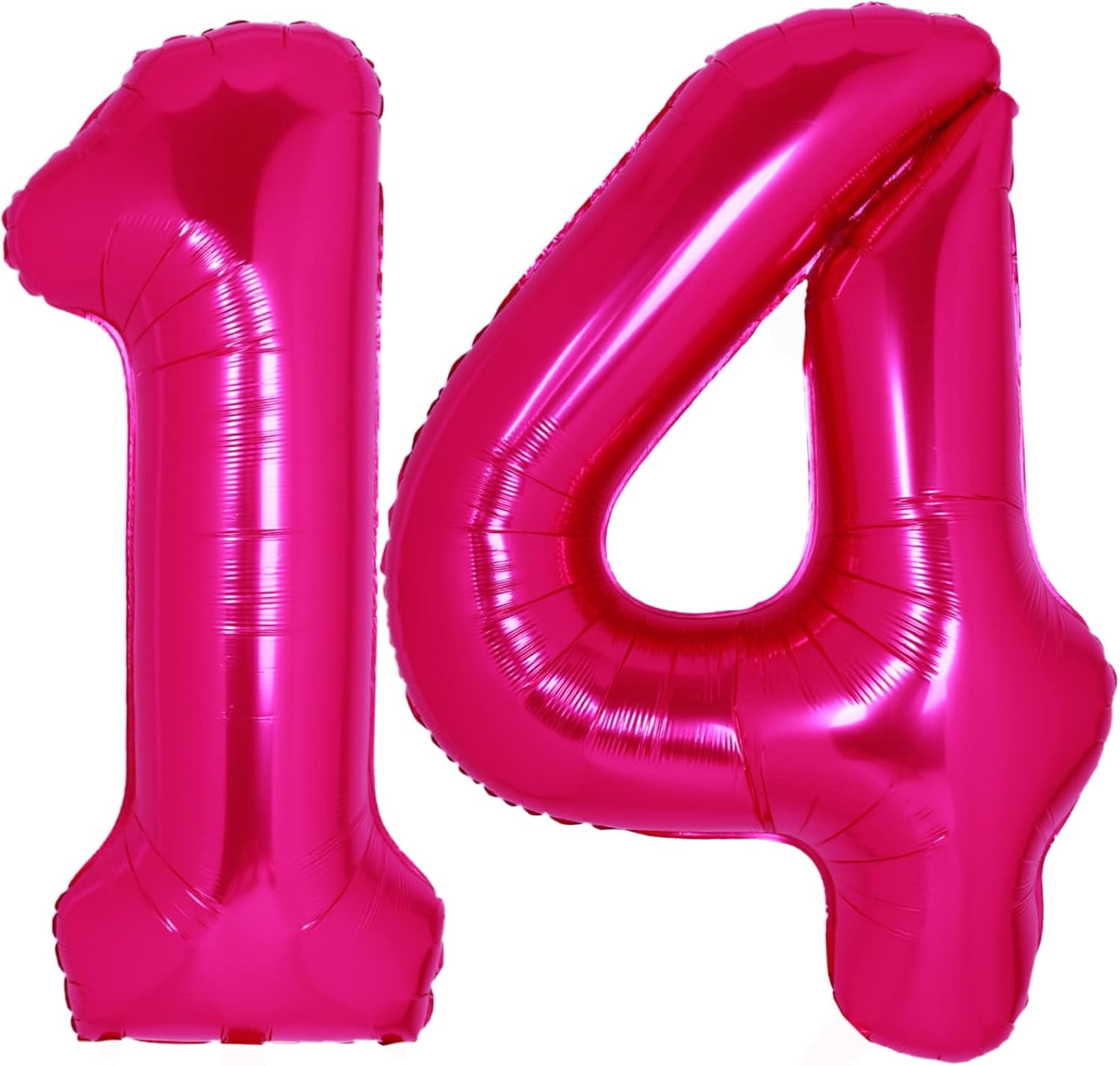 40 Inch Giant Hot Pink Number 14 Balloon, Helium Mylar Foil Number ... 40 Inch Giant Hot Pink Number 14 Balloon, Helium Mylar Foil Number ...