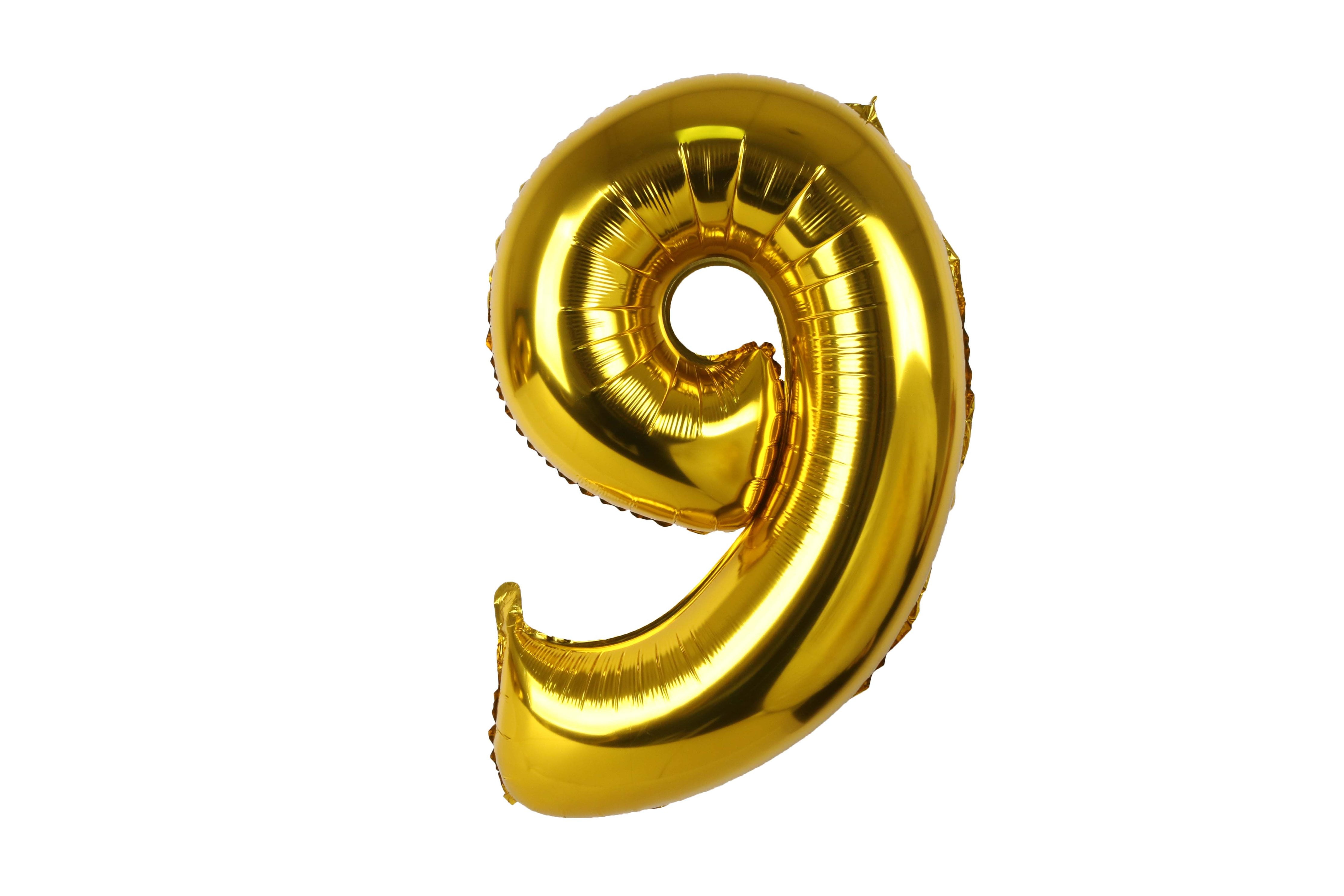 40 Inch Gold Foil Number Balloon - Walmart.com