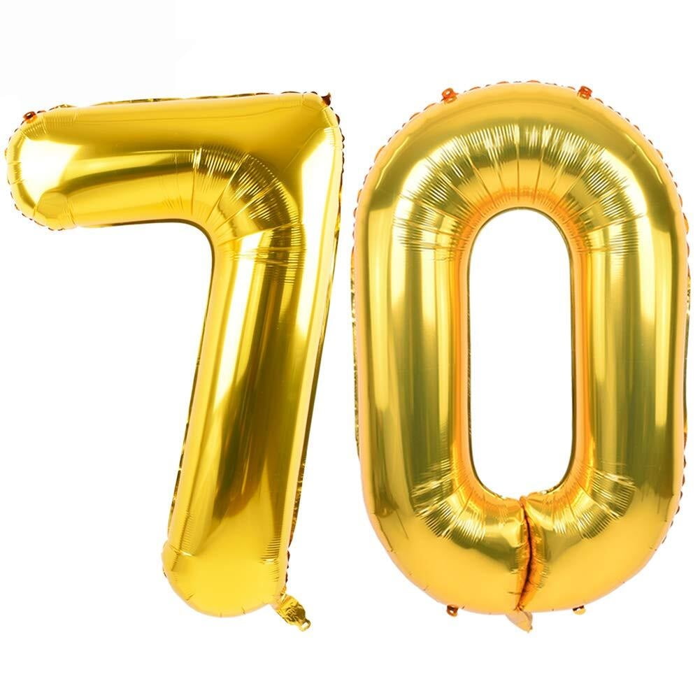 40 Inch Gold Large Numbers Balloon 0-9 Birthday Party Decorations,Foil ...