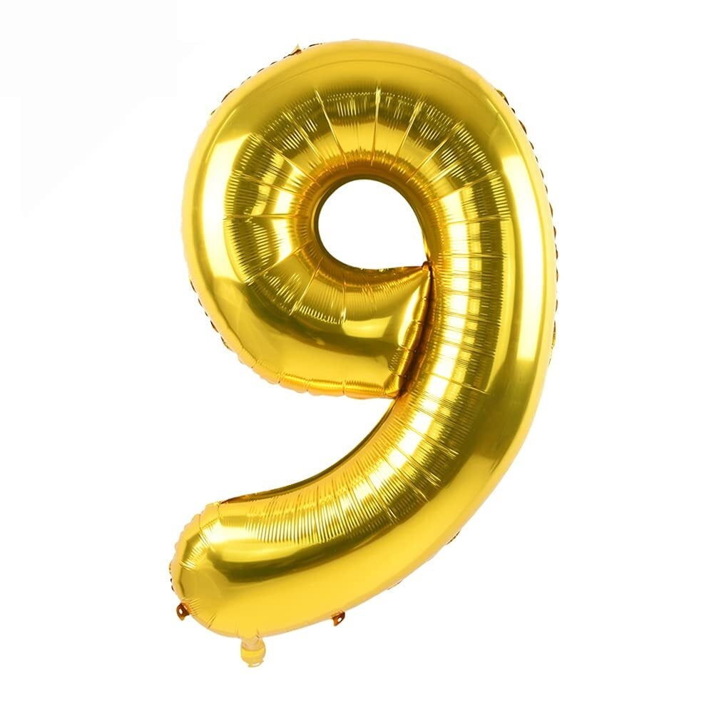 40 Inch Gold Large Numbers Balloon 0-9 Birthday Party Decorations,Foil Mylar Big Number Balloon ...