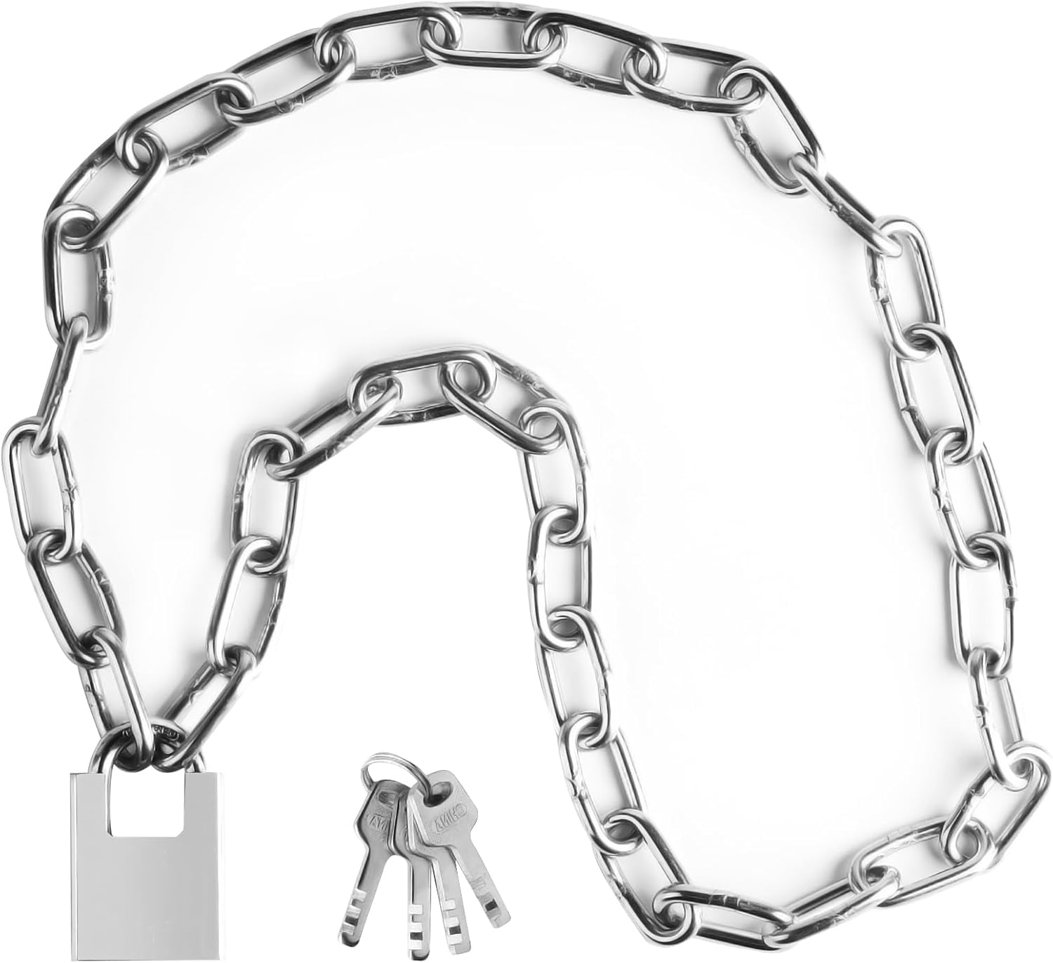 40 Inch Heavy-Duty Stainless Steel Safety Chain Lock,5mm x 1 Meter ...