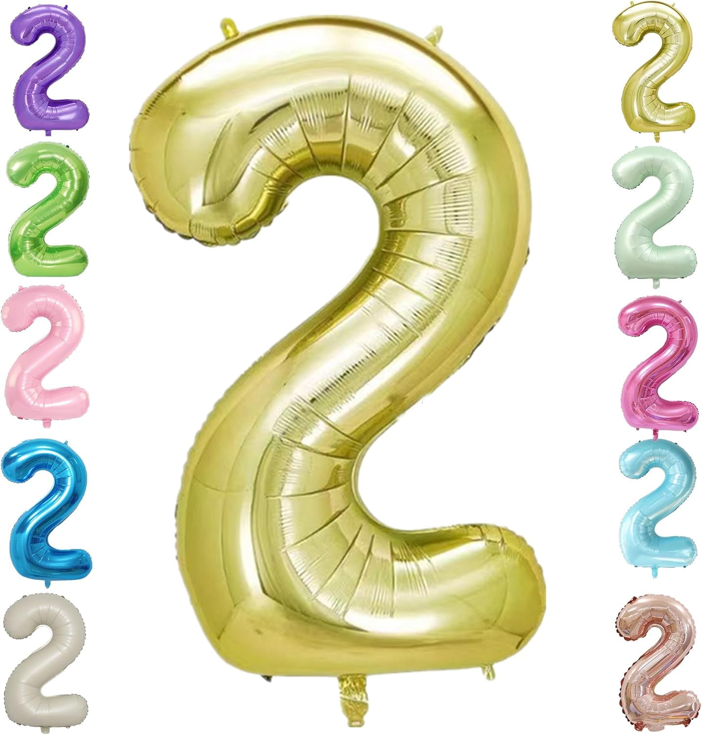 40 Inch Jumbo 2 Number Balloons, 12 20 21 22 23 26 28 Numbers Balloon ...