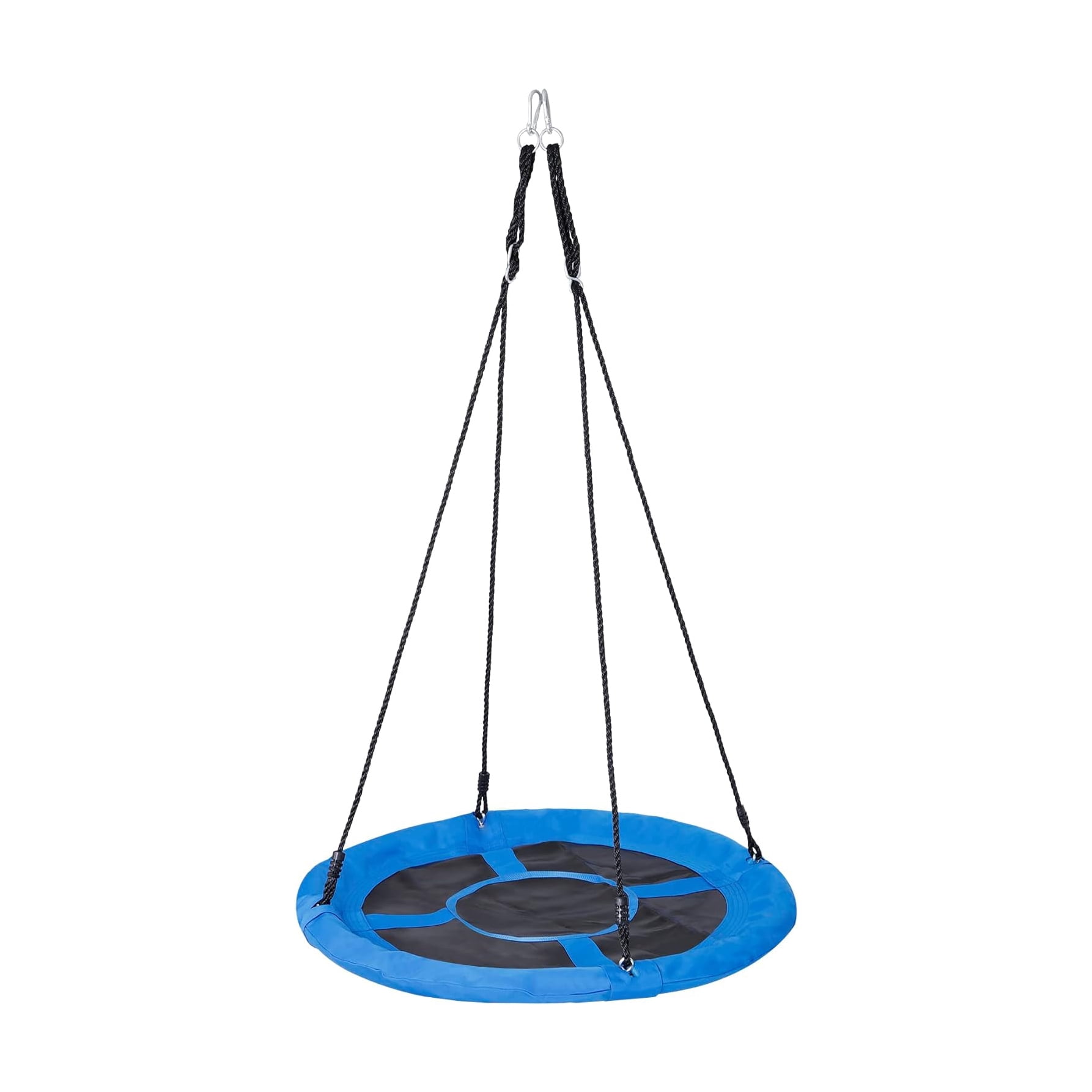 40 Inch Kids Playground Saucer Swing Set, Indoor Outdoor Round Web ...