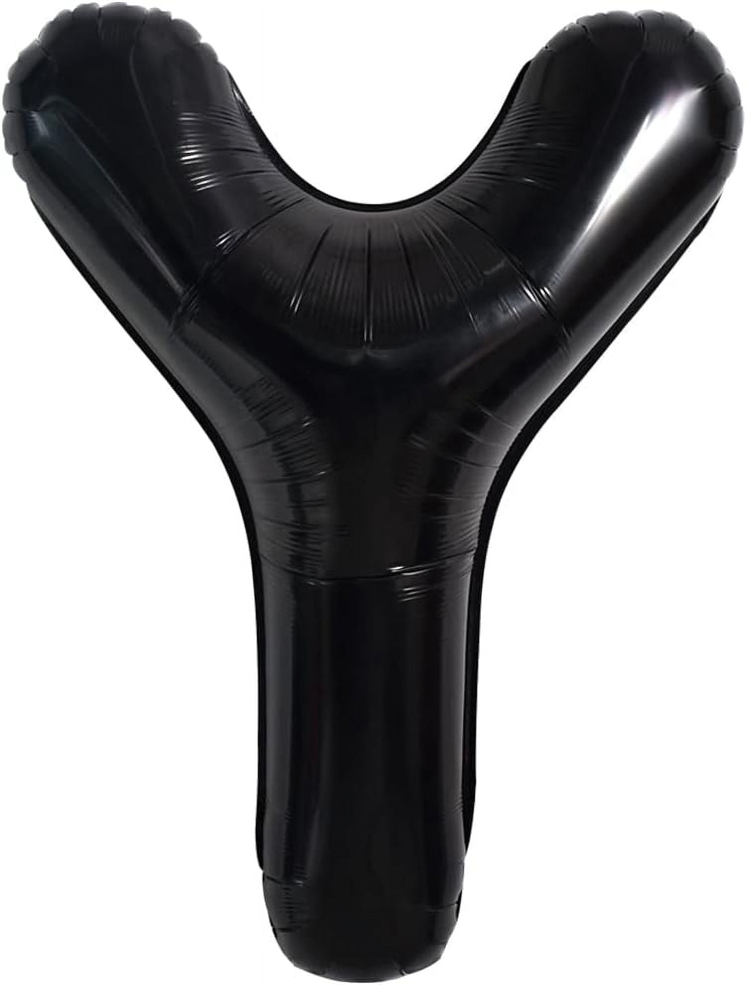 40 Inch Large Black Y Letter Balloons Jumbo Helium Balloons,Foil Mylar ...