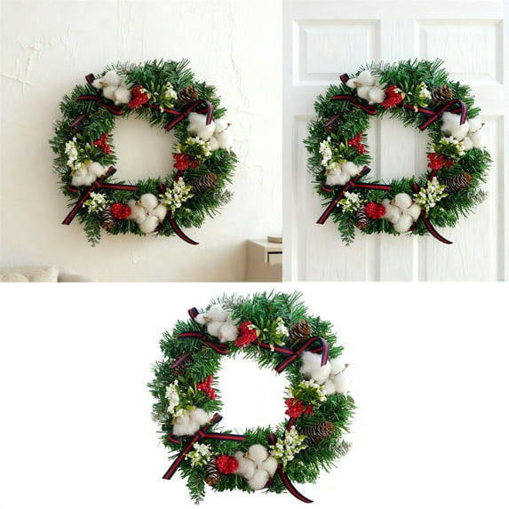 40 Inch Large Decorative Greenery Wreath Elegant Front Door Indoor ...