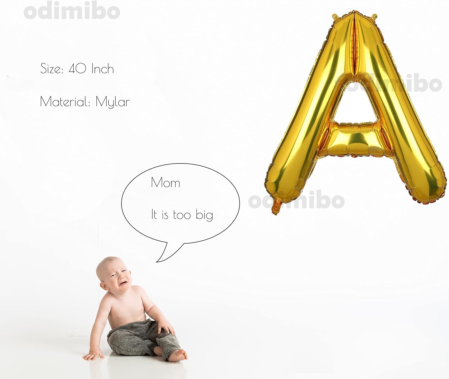 40 Inch Large Gold Letter A Foil Balloon Helium Gold Large Letter Mylar ...