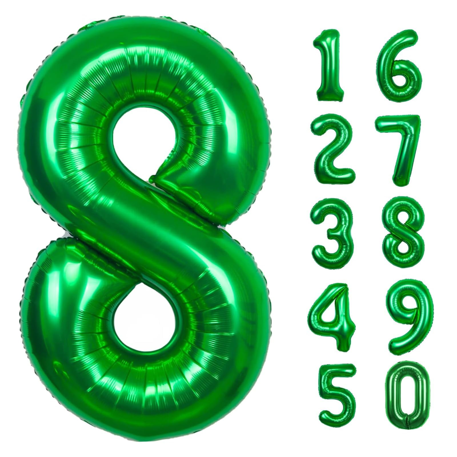 40 Inch Large Green Number 8 Balloon - Perfect 8th Birthday Decorations ... 40 Inch Large Green Number 8 Balloon - Perfect 8th Birthday Decorations ...