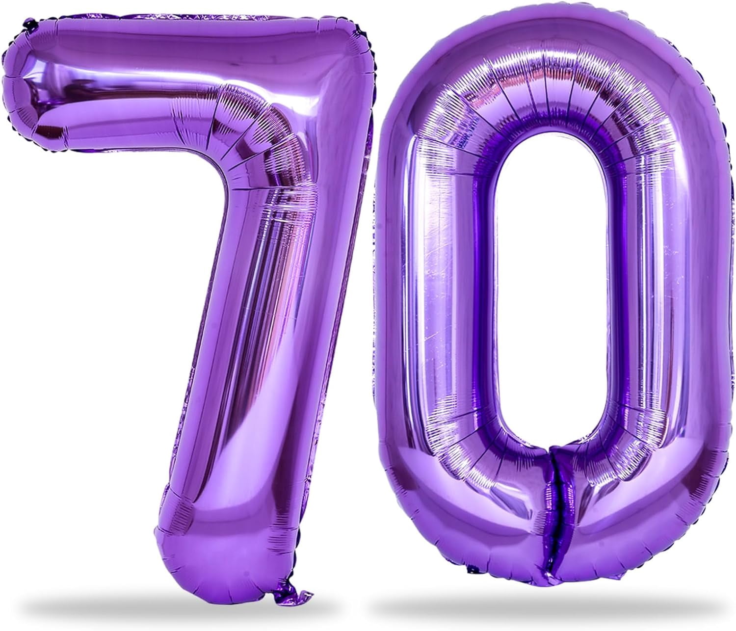 40 Inch Large Purple Number 70 Mylar Foil Balloons, Decor for 70th ...