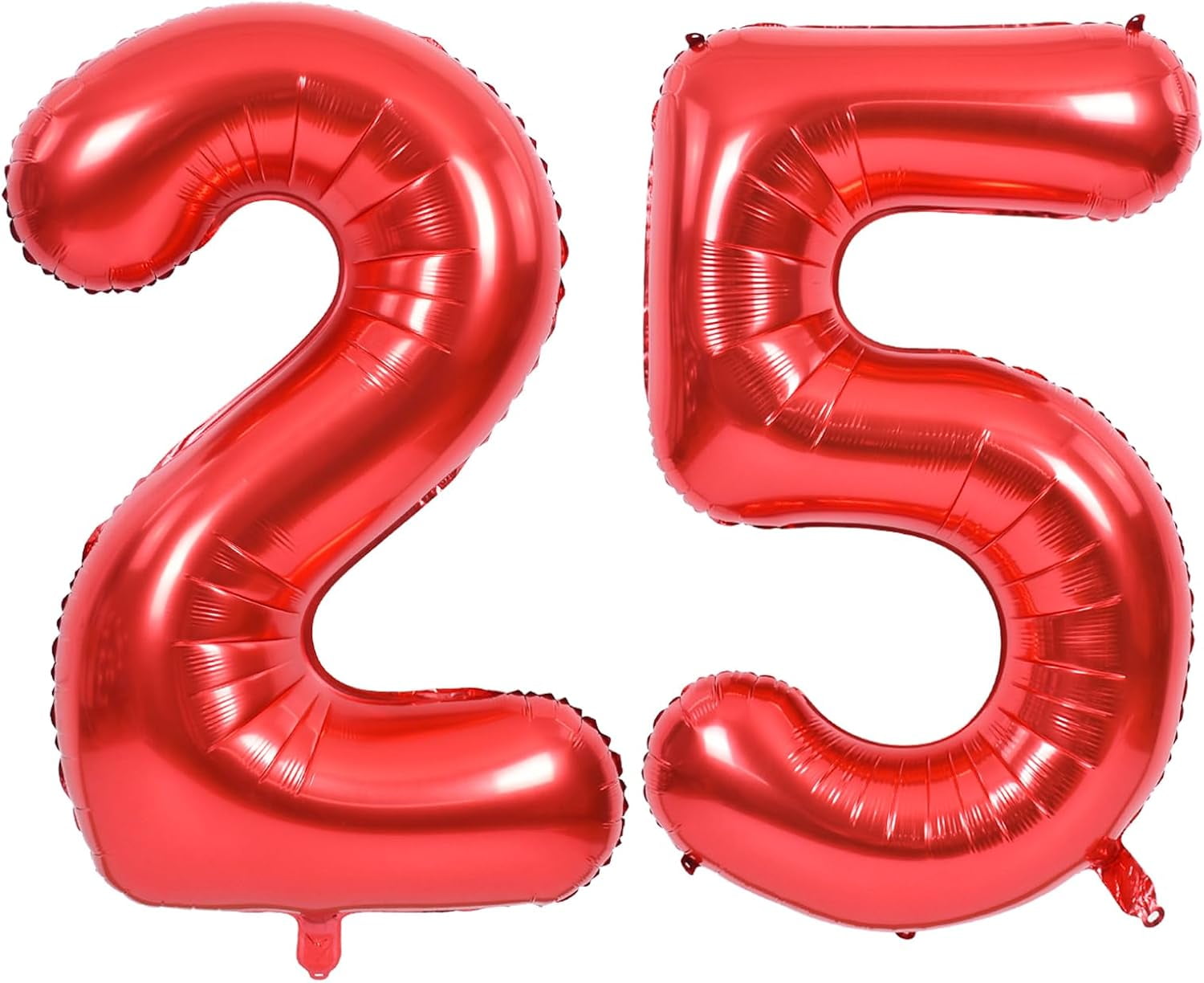 40 Inch Large Red Number 25 Balloons Giant Digital 25 or 52 Helium ...