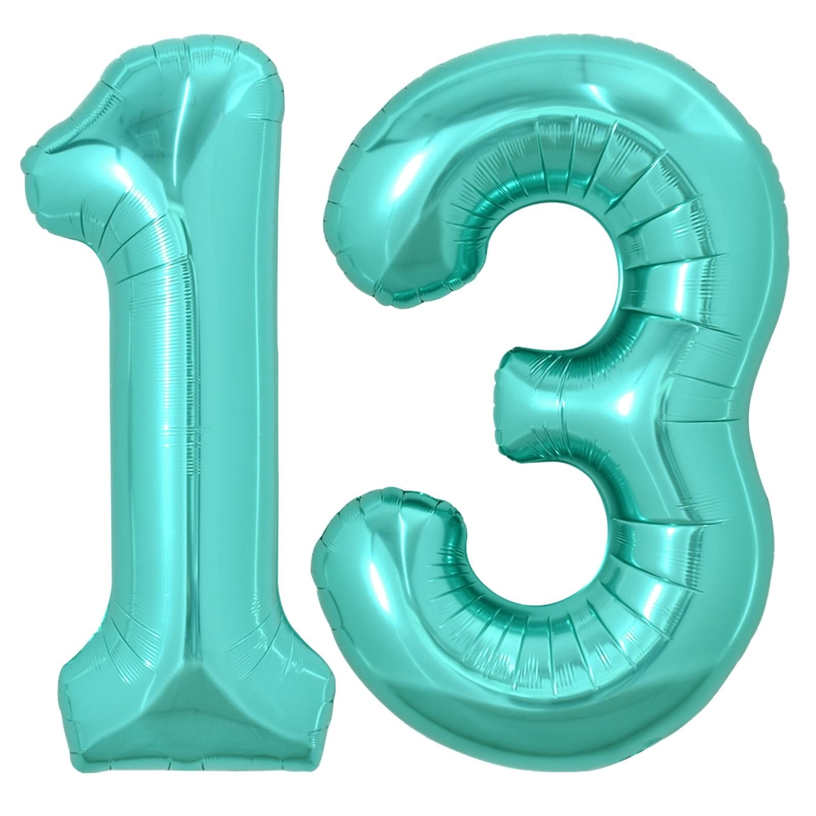 40 Inch Large Teal Blue Number 12 Balloons Giant Digital 12 or 21 ...