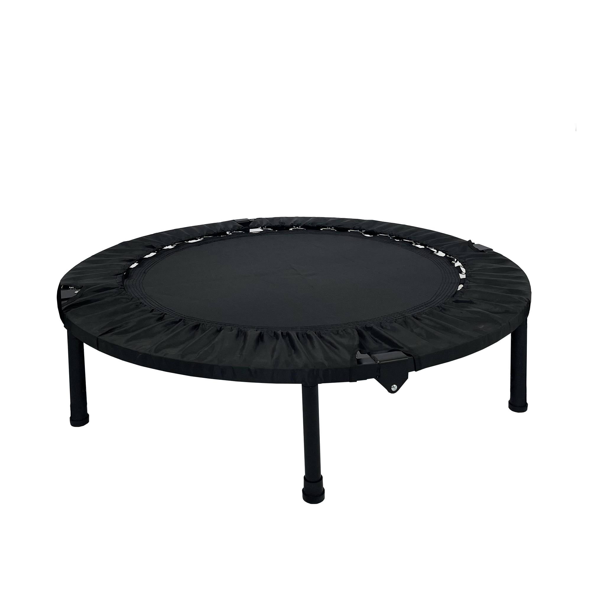 40 Inch Mini Trampoline Collapsible Fitness Trampoline with Stretch ...