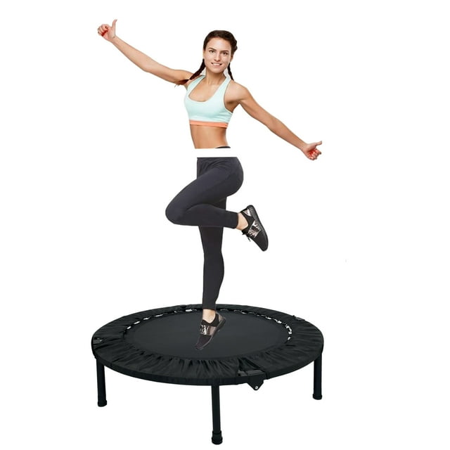 40 Inch Mini Trampoline for Adults, Indoor Small Rebounder Exercise ...
