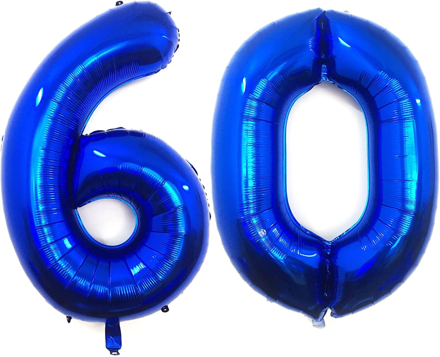 40 Inch Navy Blue 60 Number Balloons Giant Jumbo Huge 60 Foil Mylar ...
